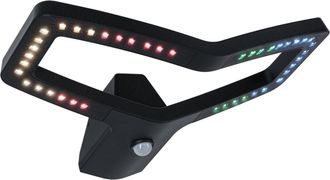 Paulmann 94793 LED Au&szlig;enwandleuchte Smart Home Zigbee 3.0 Alara Bewegungsmelder IP44 eckig 375x270mm RGBW 10W 450lm 230V Anthrazit Metall