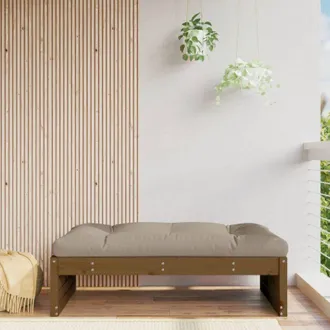 vidaXL Vidaxl - Repose-pied de jardin 120x80 cm marron miel bois de pin massif
