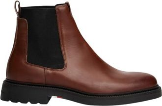 Tommy Hilfiger Bottines Chelsea Homme Comfort Cuir, Marron (Winter Cognac), 45