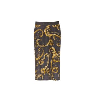 Versace Jeans Couture Femme, Jupes, Multicolore, Taille: 40 FR Loguette Barocco Midi Skirt