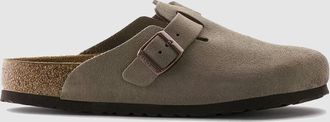 Birkenstock Sabots Boston Semelle Softbed Taupe