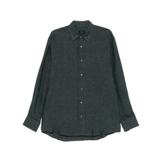 Brioni Hemd mit Kn&ouml;pfen - - Shirts - Herren - Gr&uuml;n - L