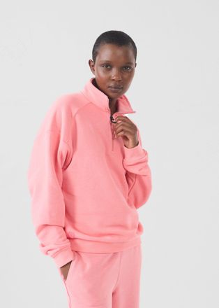 Jott Sweatshirt demi-zipp&eacute; Vibrant pink Line - Taille L
