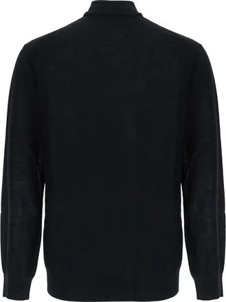 KANGRA Extra Fine Merino Wool Turtleneck Sweater - Black