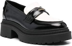 Guess Mocassin Femme Finda2 FLTFI2 ELE14 BLKIV Noir, Black Ivory, 37 EU