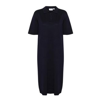 Saint Tropez Nachthimmel Polo Kleid - - Dresses - Damen - Schwarzk - L