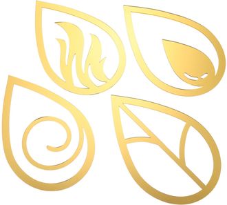 Amosfun 4st&uuml;cke Teiliges Acryl Wandtattoo Wasser Tropfen Selbstklebende Wanddeko Wohn Schlafzimmer Wohnaccessoire Moderne Wandgestaltung Klein