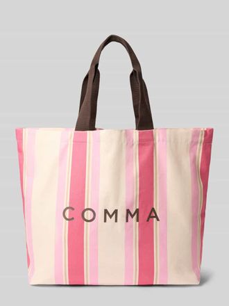 Comma Tote Bag mit Logo-Print