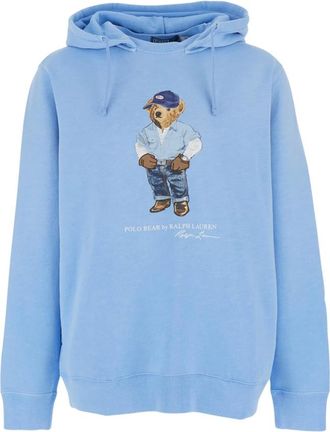 Polo Ralph Lauren Homme, Sweatshirts et sweats &agrave; capuche, Bleu, Taille: L Bear Fleece Sweat &agrave; capuche