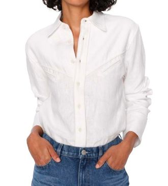 DL1961 Lisette Shirt Western Linen Shirt Size S