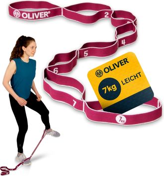 Oliver Tex-O Maxiband Resistance B&auml;nder mit Schlaufen (Magenta, leicht)