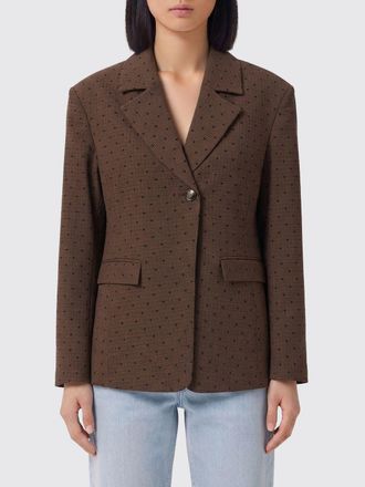 Ganni Veste GANNI Femme couleur Caf&eacute;