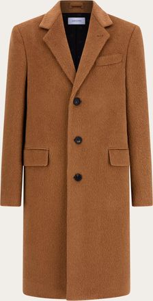 Ferragamo Herren Einreihiger Mantel Braun