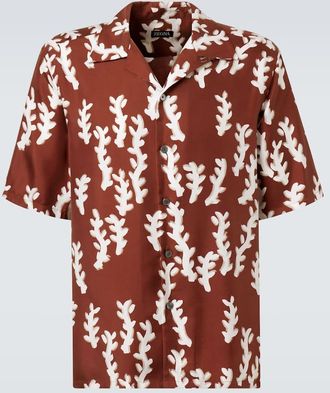 Ermenegildo Zegna Chemise imprimée en soie