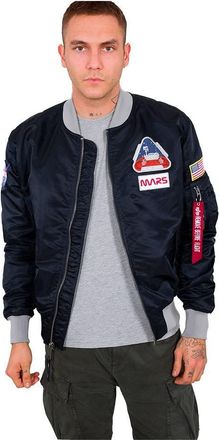 Alpha Industries Herren MA-1 LW Mission to Mars Bomberjacke, Rep.Blue, XXL Regular