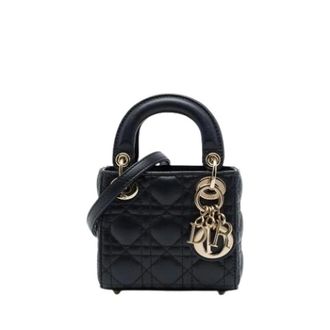 Dior Pre-owned Lady Mini Bag - Femme - Pre-owned - Noir - Taille: ONE Size