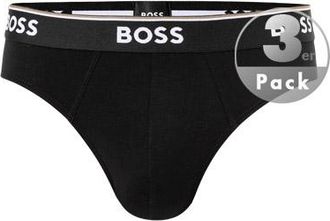 HUGO BOSS Herren Slips schwarz Baumwolle unifarben