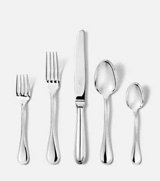 Christofle Besteckset Perles, 5-teilig, versilbert