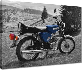 Generic Gemälde auf Leinwand, 40 x 30 cm, Blau Simson S51 E No. H10100M_PC1A