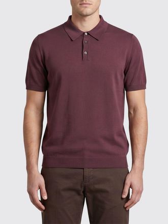 Roberto Collina Polo Homme couleur Rouge