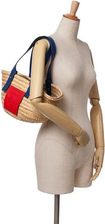 Loewe Shopper - Small Raffia Basket Tote - Gr. unisize - in Braun - f&uuml;r Damen