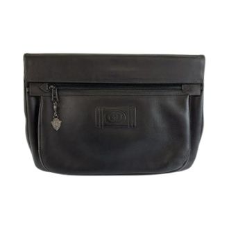 Gucci Pre-owned Interlocking Leder Clutch Bag - - Pre-owned - Herren - Schwarzk - ONE SIZE