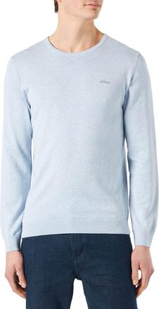 s.Oliver Herren 2040664 Pullover, 50W0 blau, S