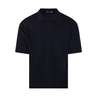 Roberto Collina Homme, Tops, Bleu, Taille: M Polo Coupe Confortable