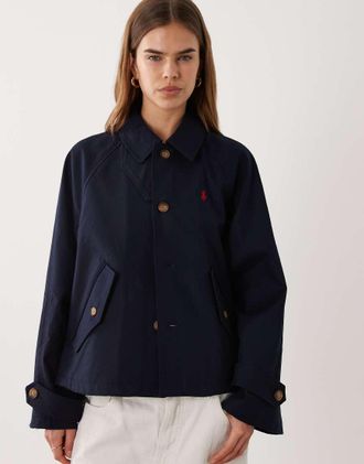 Polo Ralph Lauren Jacke aus Baumwoll-Twill in Marineblau-Navy