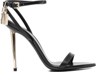 Tom Ford Femme, Chaussures, Noir, Taille: 37 1/2 EU Sandale Cadenas