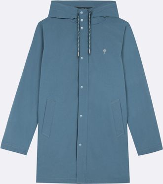 Faguo Impermeable en polyester recycl&eacute; bleu