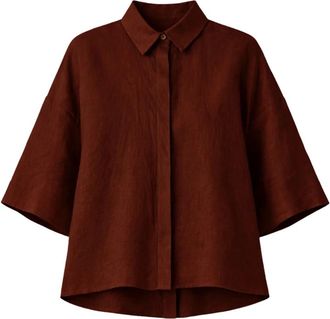 Max Mara Femme, Blouses et Chemises, Brun, Taille: 36 FR Max Mara Chemises