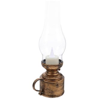 Angoily Retro Tischleuchte aus Flammenlose LED Petroleumlampe f&uuml;r Innen Vintage LED Kerzenlampe Dekorative Lampe f&uuml;r Zuhause und Feiertage