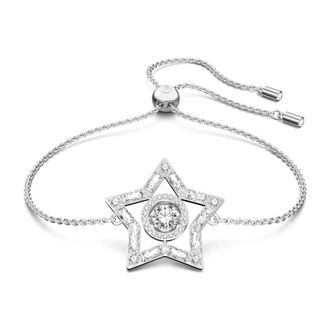 Swarovski Stella Silber Wei&szlig; Kristall Armband - - Accessories - Damen - Grau - ONE SIZE