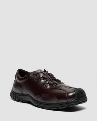 Dr. Martens Aurix Satin Finish Leder 5I Schuhe in Rot, Gr&ouml;&szlig;e: 36