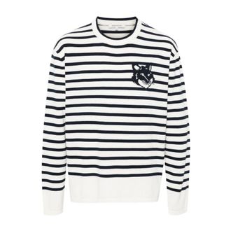 Maison Kitsun&eacute; Rundhals-Strickware - - Knitwear - Herren - Mehrfarbig - XL