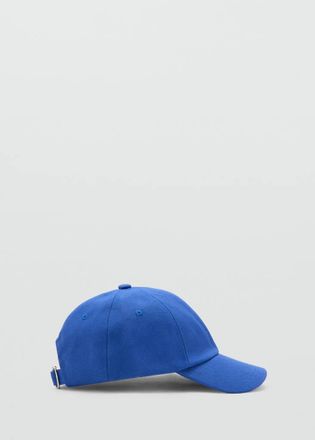 Mango Casquette en piqu&eacute; de coton bleu - Homme - Taille unique - MANGO MAN