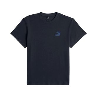 G-Star Homme, Tops, Bleu, Taille: XL T-shirt avec logo poitrine