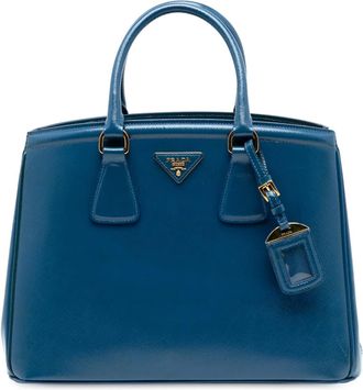 Prada Shopper - Saffiano Lux Parabole Tote - Gr. unisize - in Blau - f&uuml;r Damen
