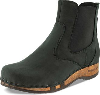 Woody Damen Jutta Clog Stiefelette, Nero, 36 EU