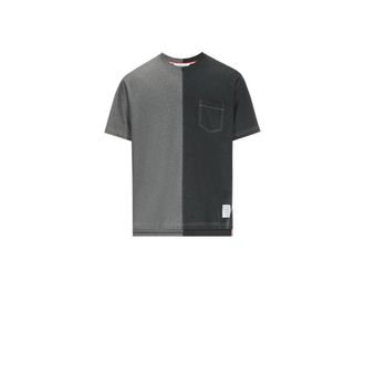 Thom Browne Baumwoll-T-Shirt in Blau