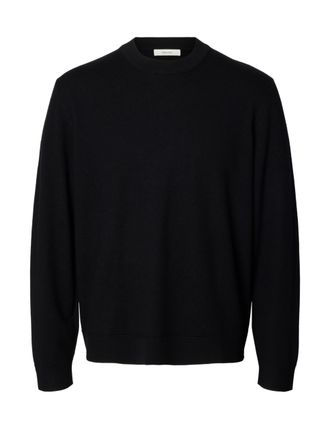 Selected Slhtray Merino Brushed Relaxed Crew Noos
