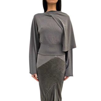 Rick Owens Damen, Strickwaren, Grau, XSGr&ouml;&szlig;e