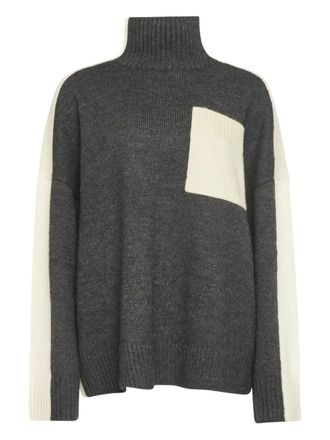 J.W.Anderson Pullover mit Stehkragen - Grau