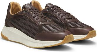 HUGO BOSS Sneaker Evo aus Veloursleder und Glattleder in