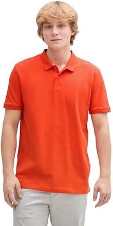 Tom Tailor Denim TOM TAILOR Denim 1045587 Polo, 21559-Deep Fiery Orange, M Hommes