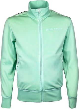 Palm Angels Homme, Sweatshirts et sweats &agrave; capuche, Vert, Taille: XS Track Jacket