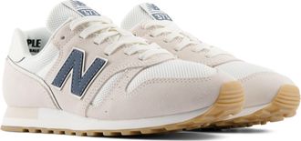 New Balance Sneaker NEW BALANCE 373, Damen, Gr. 36,5, beige (linen, shadow blau), Leder, Textil, Schuhe Sneaker, Topseller
