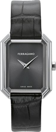 Ferragamo Uhr - Quarzuhr Mit 2 Zeigern S8-Ferragamo Crystal Tank - Gr. unisize - in Schwarz - für Damen