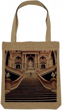 Fabulous Sac Shopping Tote Bag Aspect Lin - Palais de Justice de Vienne Autriche Monument Architecture - Sac Courses Toile Epaisse 360g Beige Naturel Cabas Por